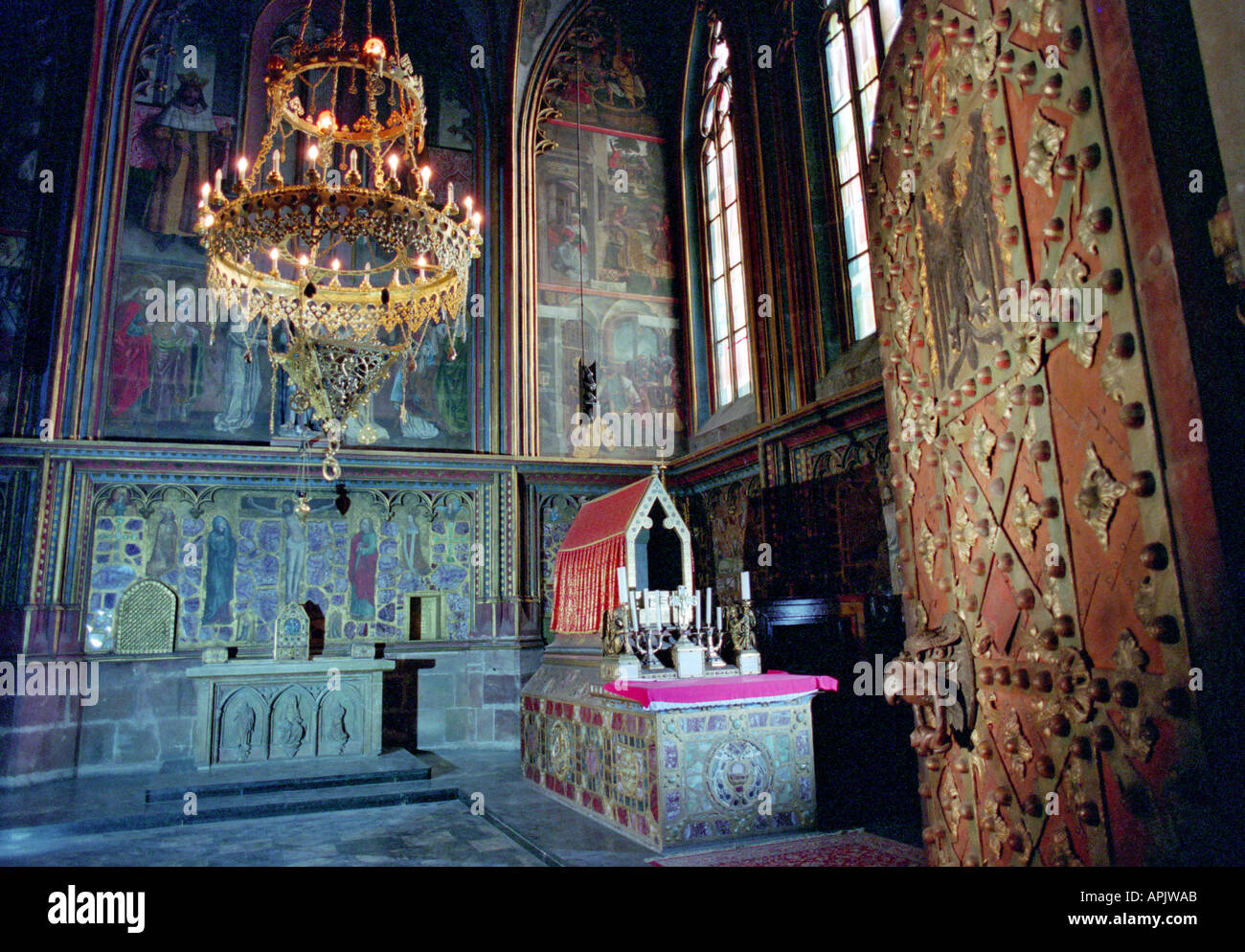 The Crown Jewels chamber in St. Vitus Cathedral Stock Photo - Alamy