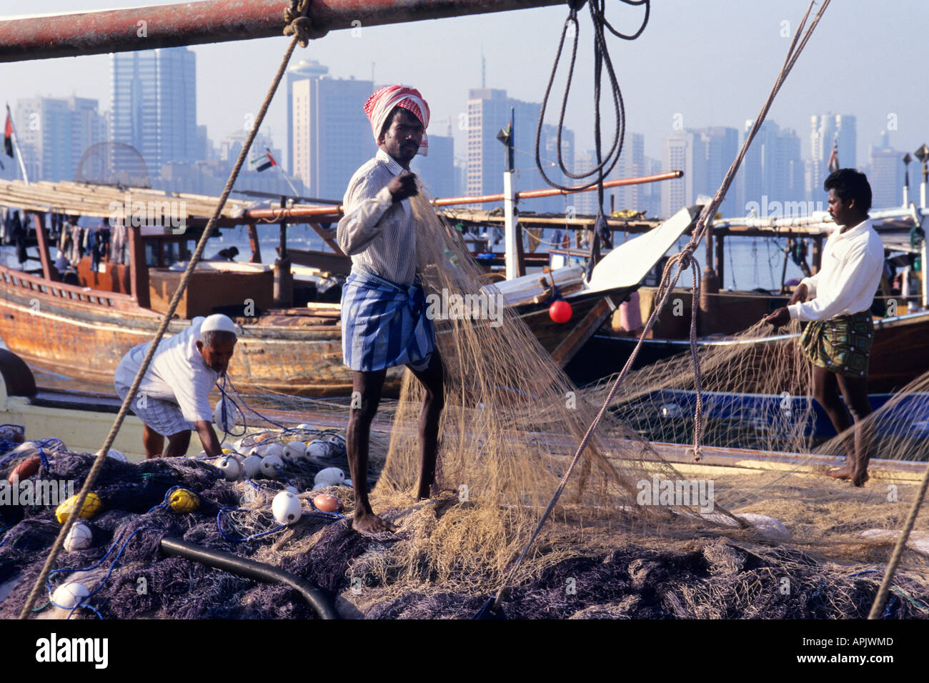 Abu dhabi fishing harbour hi-res stock photography and images - Alamy