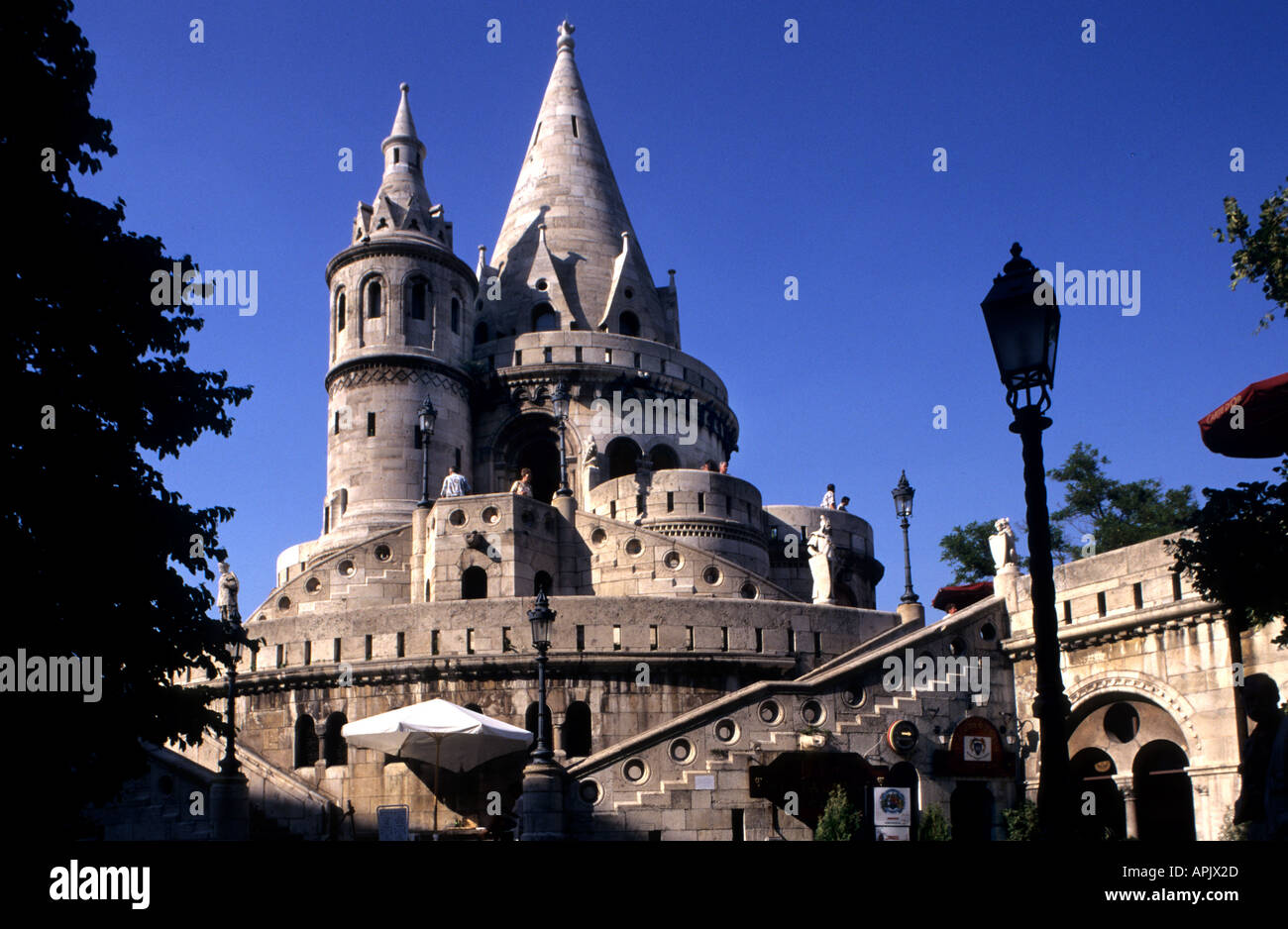 Budapest Fisherman Bastion Castle Hungary tower Stock Photo - Alamy