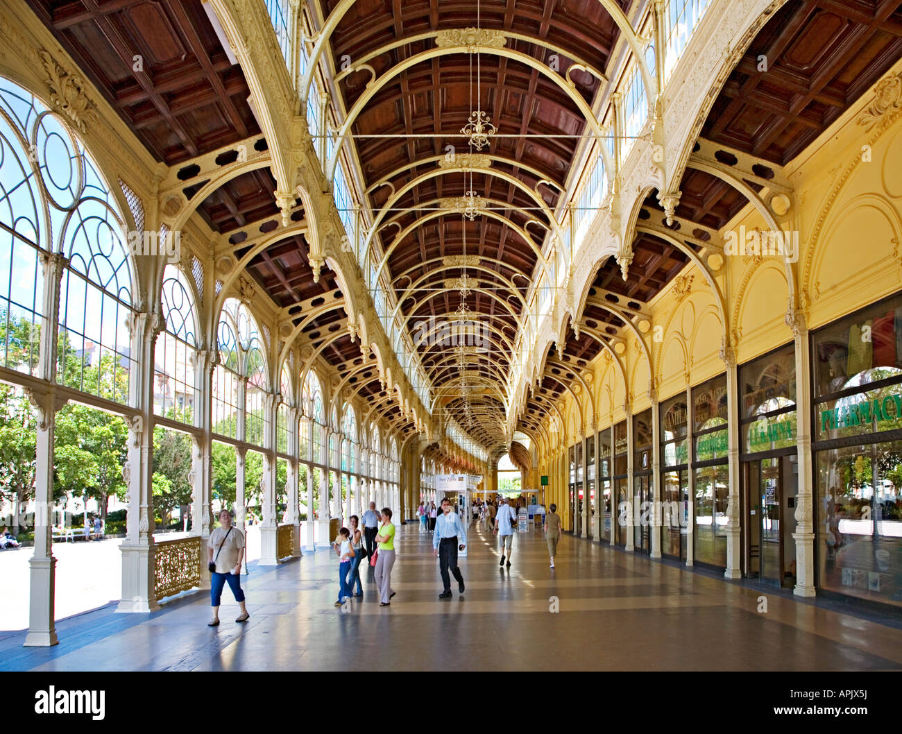 Kolonada Colonnade made from wrought iron Marianske Lazne Czech ...