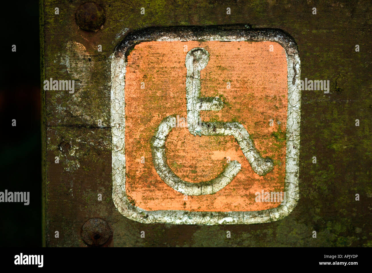 A Disabled Sign Stock Photo - Alamy