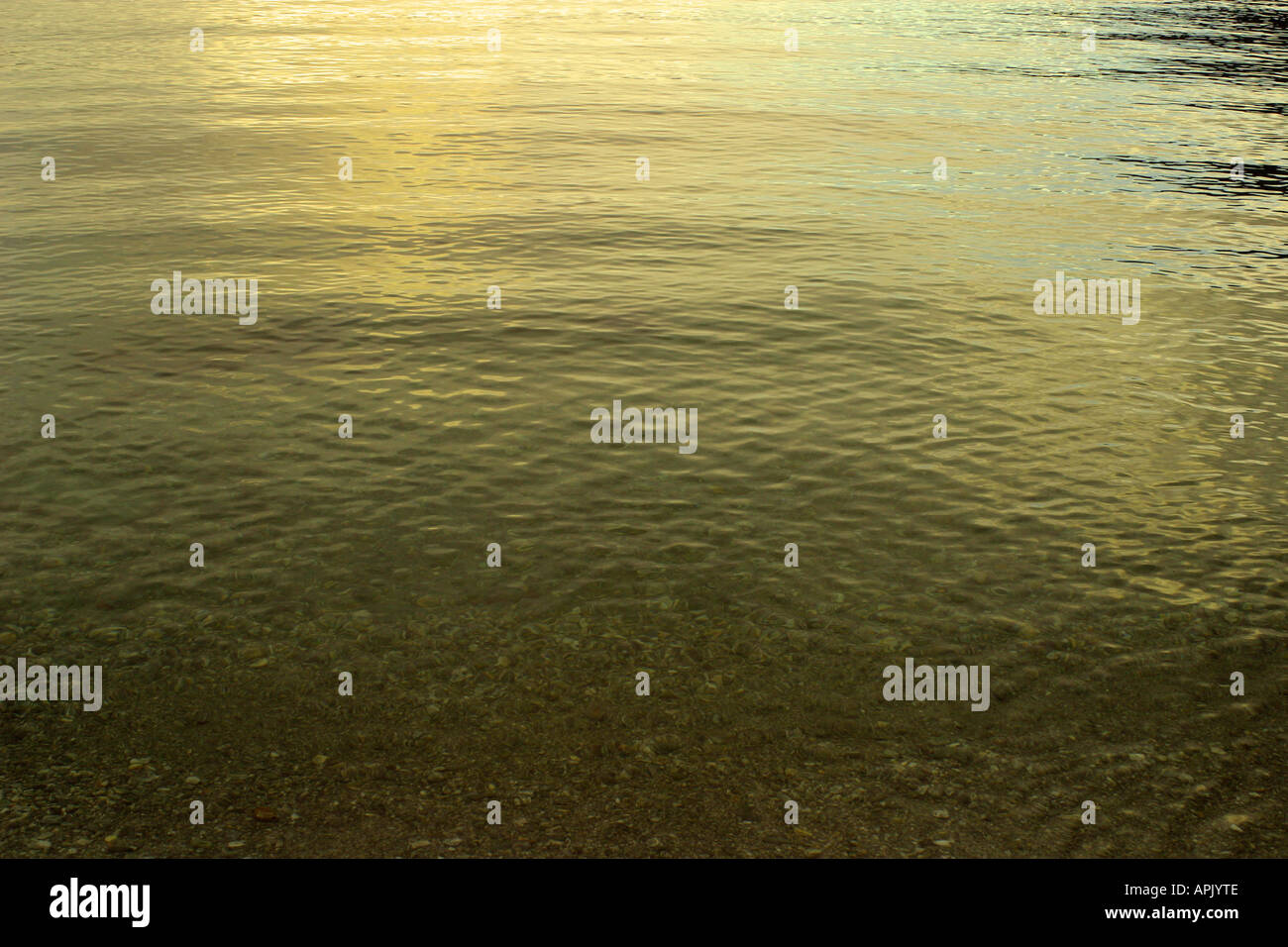 Sun reflecting on Water surface Stock Photo - Alamy