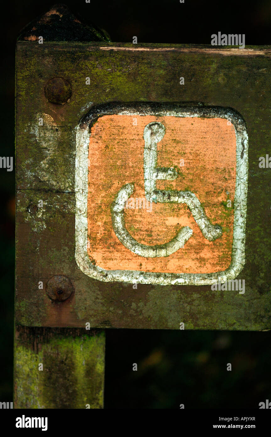 A Disabled Sign Stock Photo - Alamy