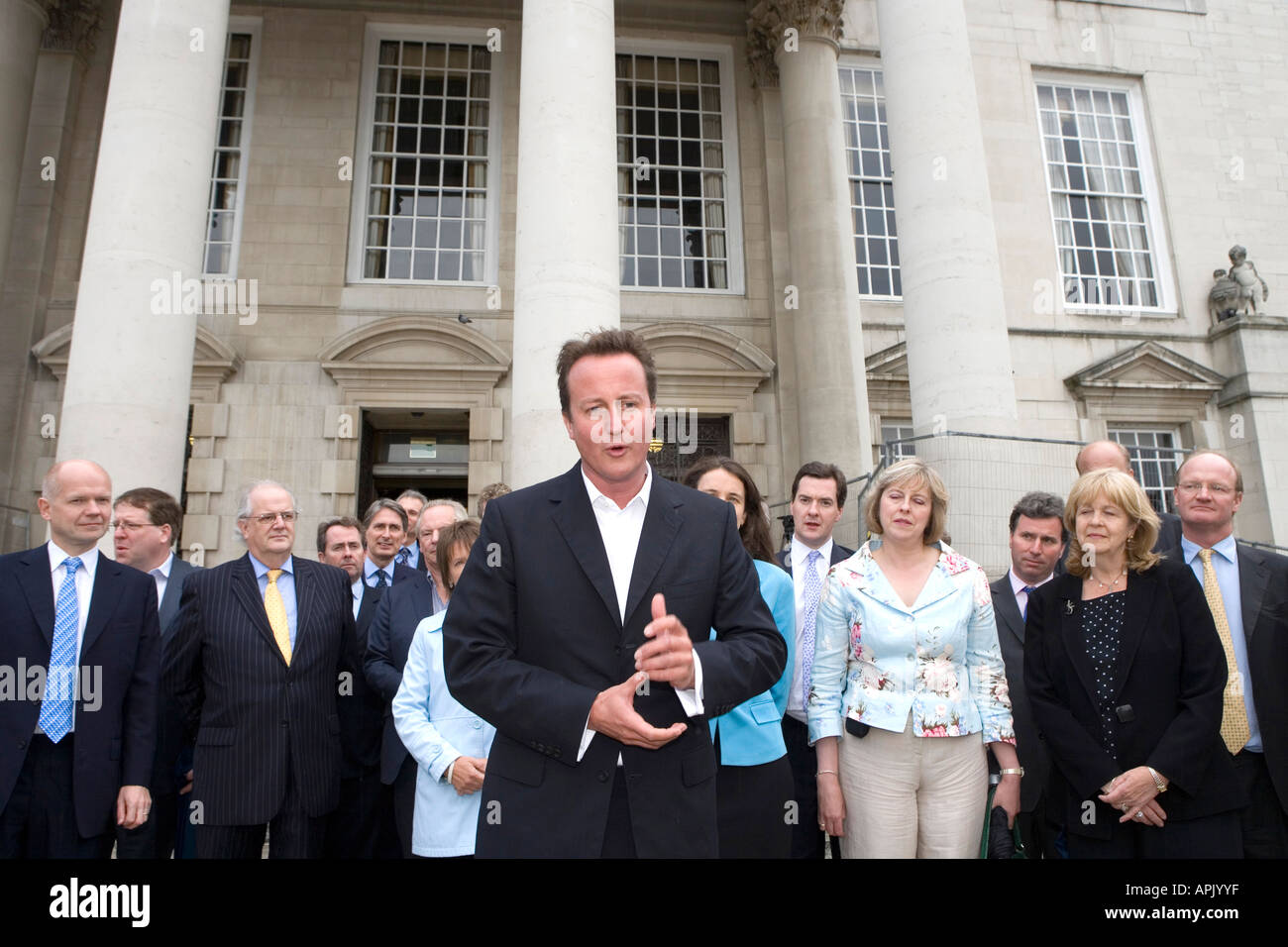 UK Prime Minister Conservative Rt Hon David Cameron MP speaking in ...