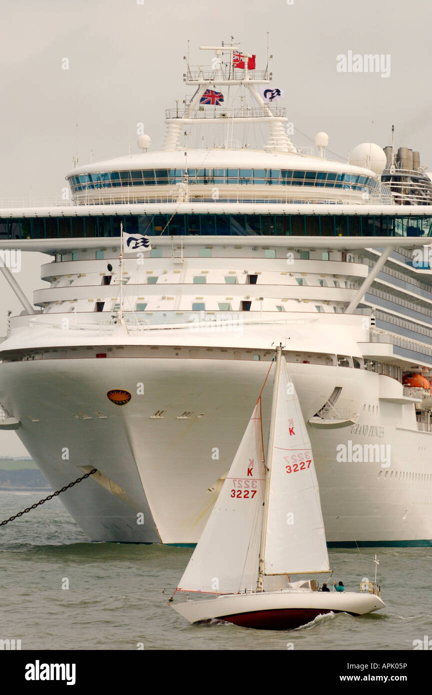 Cruise Ship Grand Princess Holyhead Port Stock Photo - Alamy