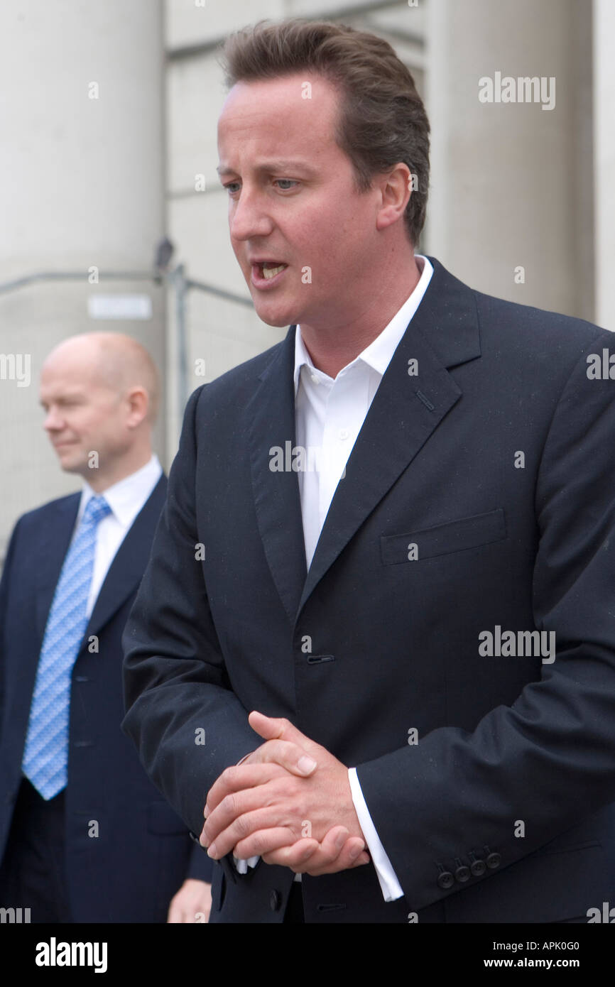 UK Prime Minister Conservative Rt Hon David Cameron MP speaking in ...