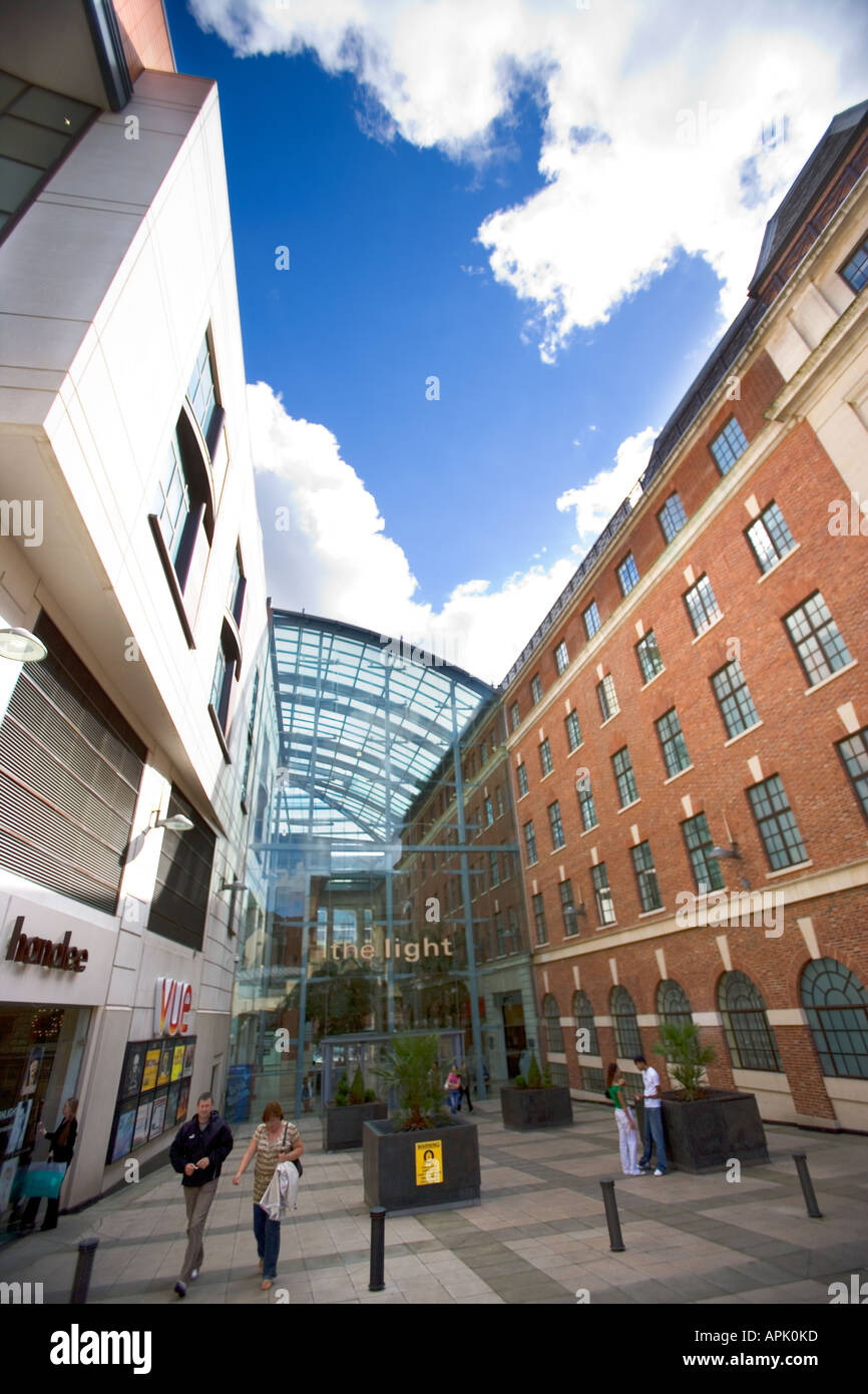 Urban City Centre The Light in Leeds Stock Photo - Alamy