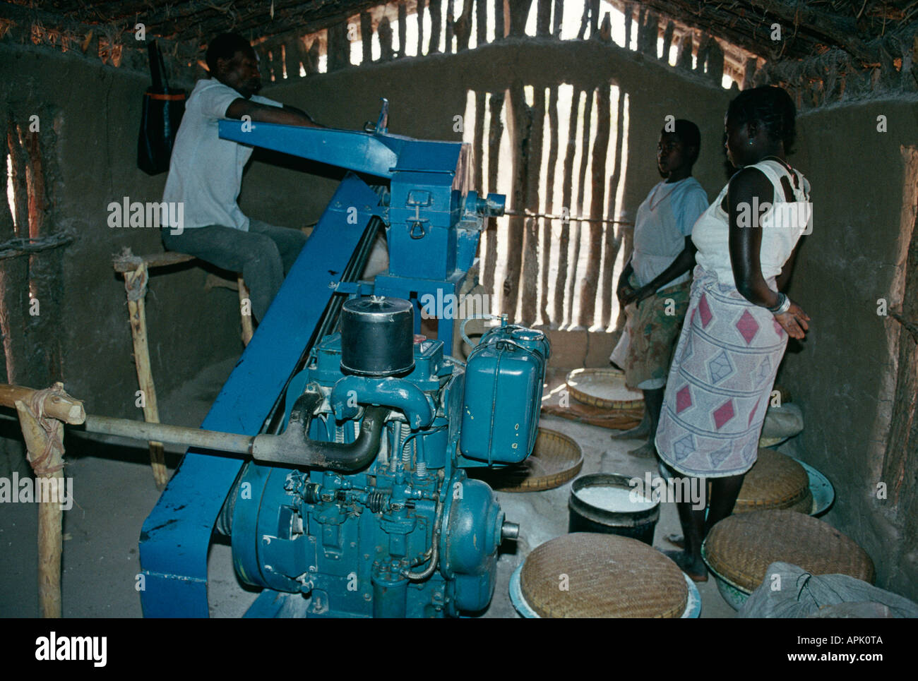 Grinding maize hi-res stock photography and images - Alamy