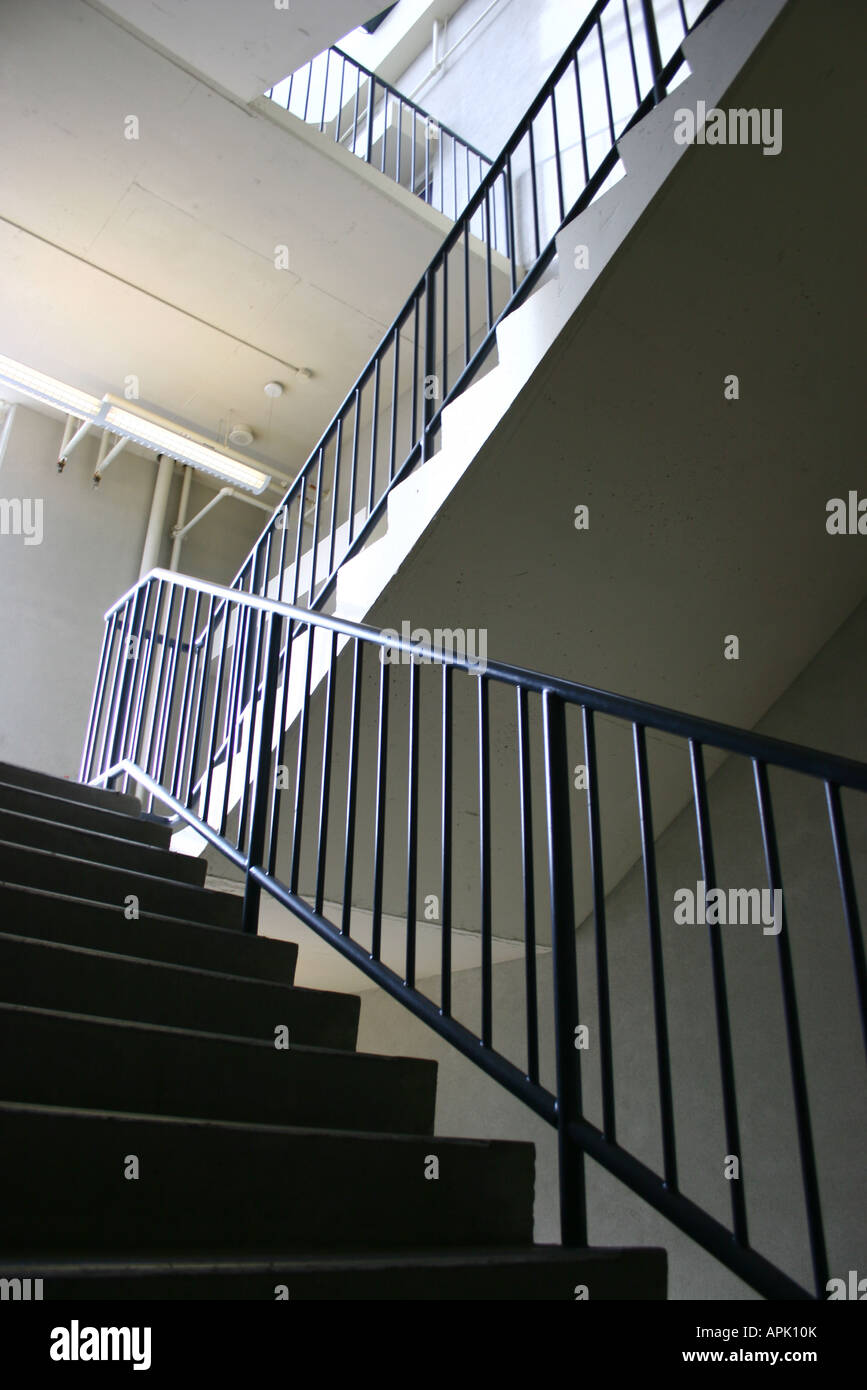 Geometry of a stairwell Stock Photo - Alamy