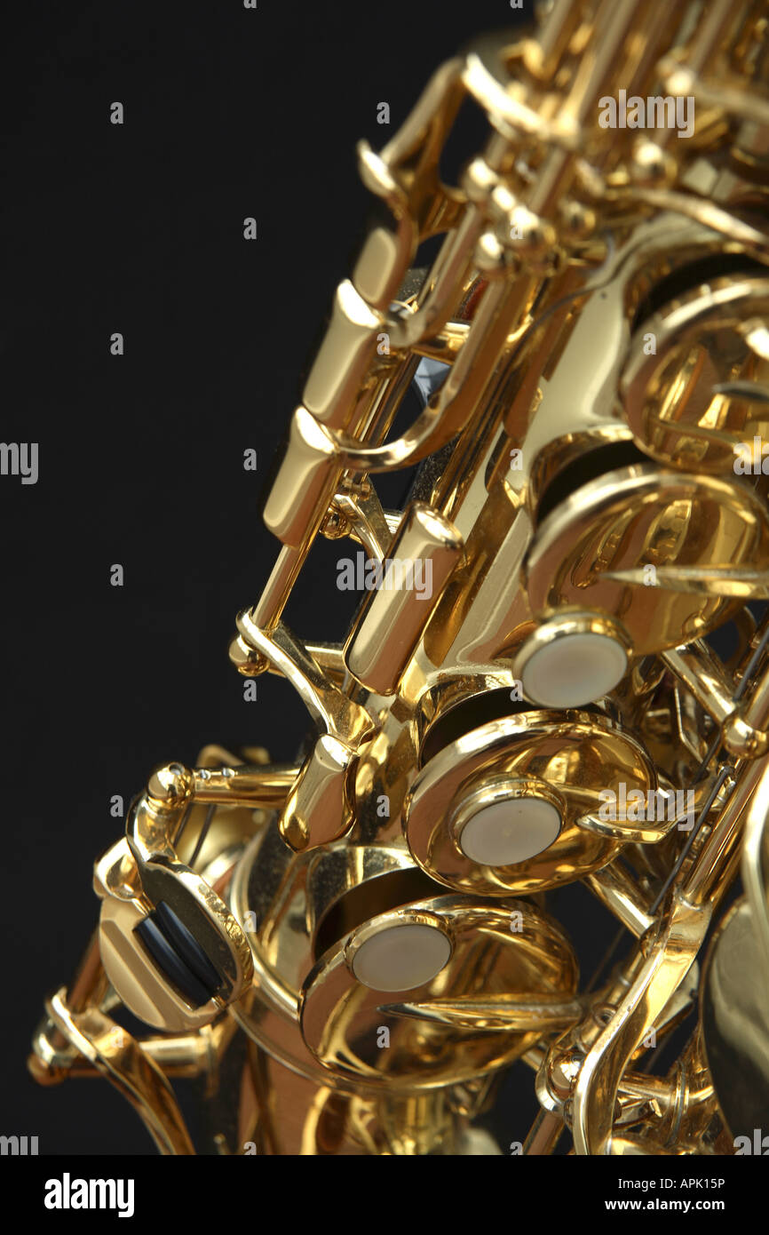 The keys of a Saxophone Stock Photo - Alamy