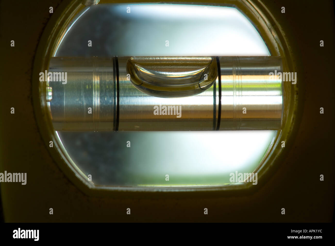closeup bubble level Stock Photo - Alamy