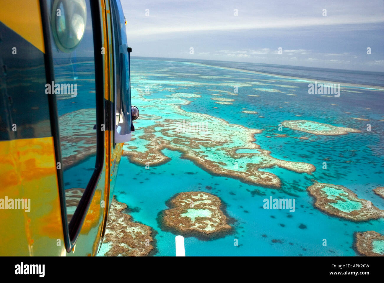 Great Barrier Reef From Above Stock Photo - Alamy