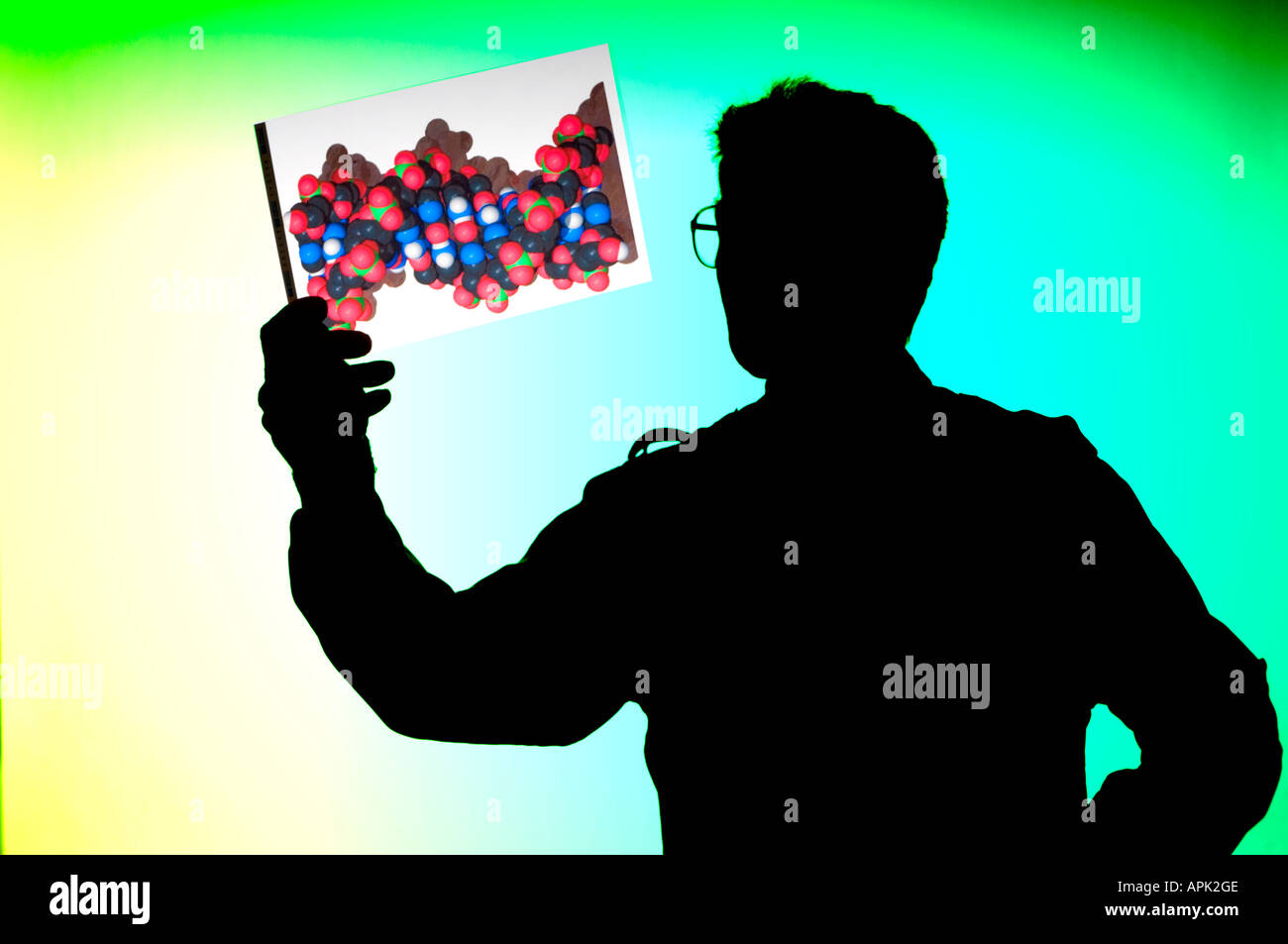 doctor studying medical color transparency Stock Photo - Alamy