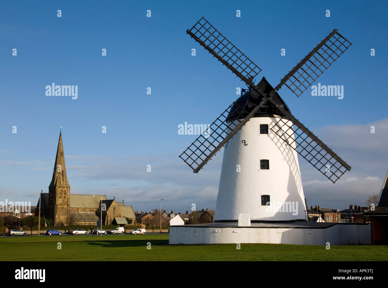 windmill at lytham st annes lancashire Stock Photo - Alamy