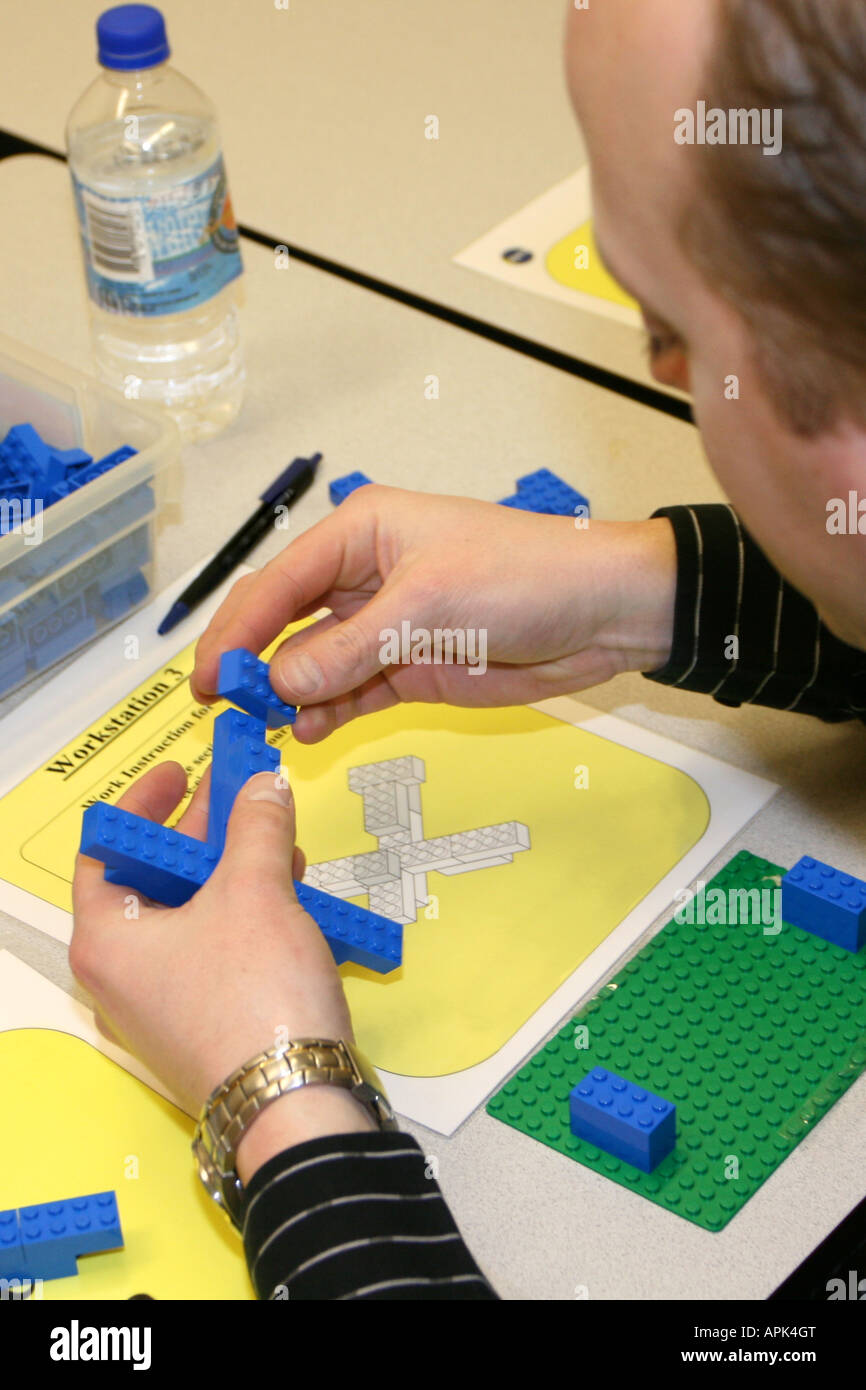 Lean Manufacturing simulation with Lego blocks, Airplane queue Stock ...