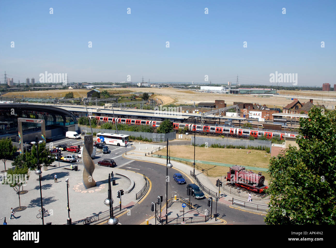 As they arrive at stratford station hi-res stock photography and images ...
