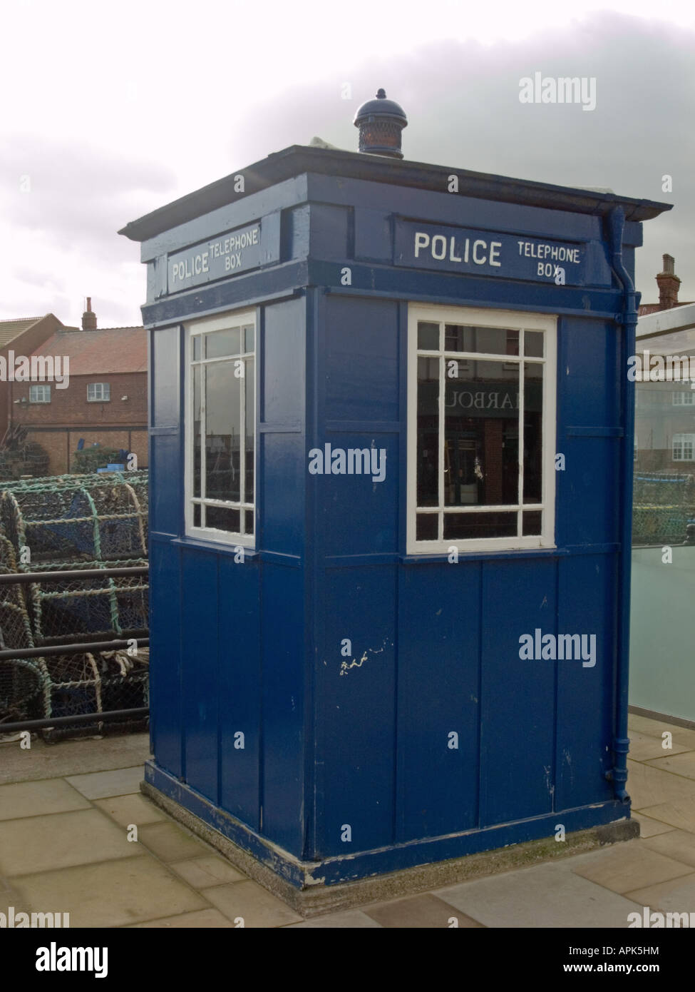 Police Box, South Bay, Scarborough Stock Photo - Alamy