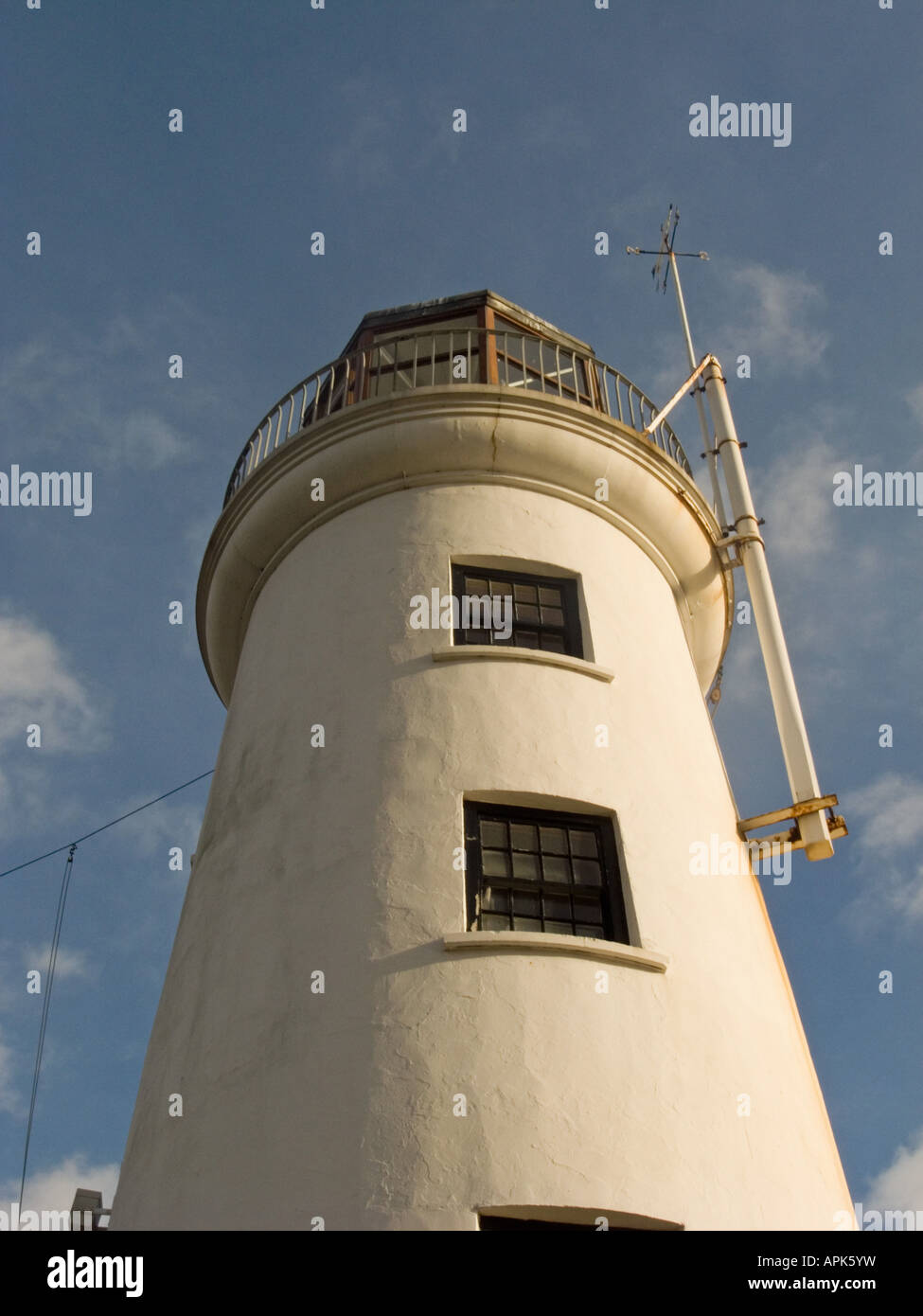 Lighthouse, Scarborough Harbour Stock Photo - Alamy