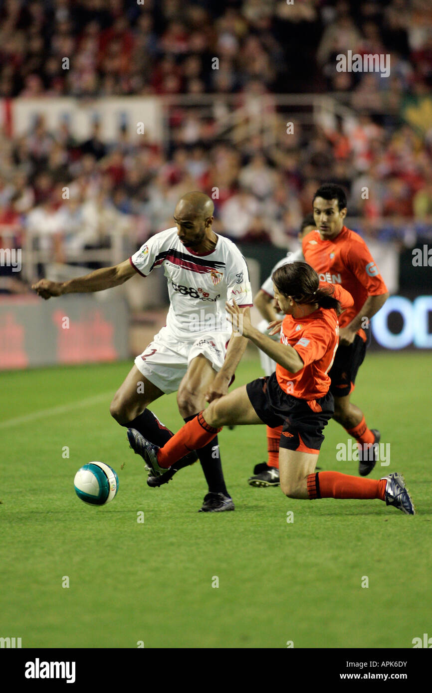 Tackle on Kanoute Stock Photo - Alamy
