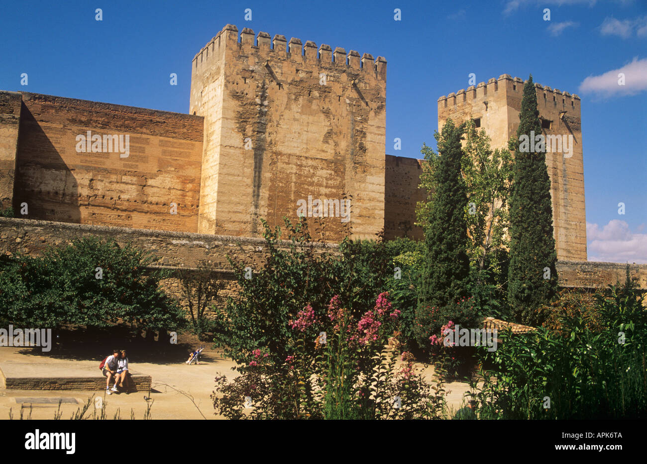 The Alcazaba, The Alhambra, Granada, Andalusia, Spain Stock Photo - Alamy