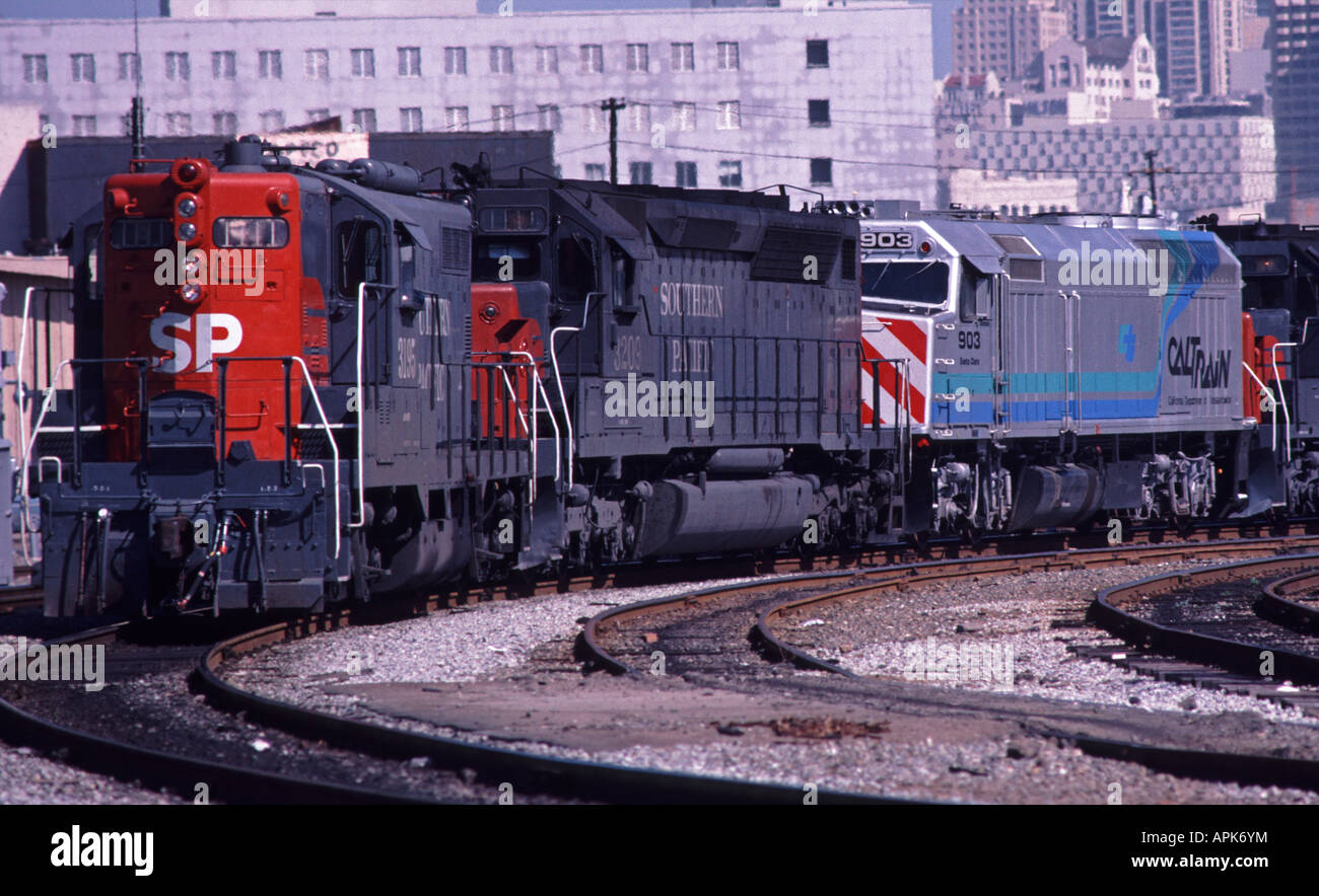 train leaves the Southern Pacific station in San Francisco California ...