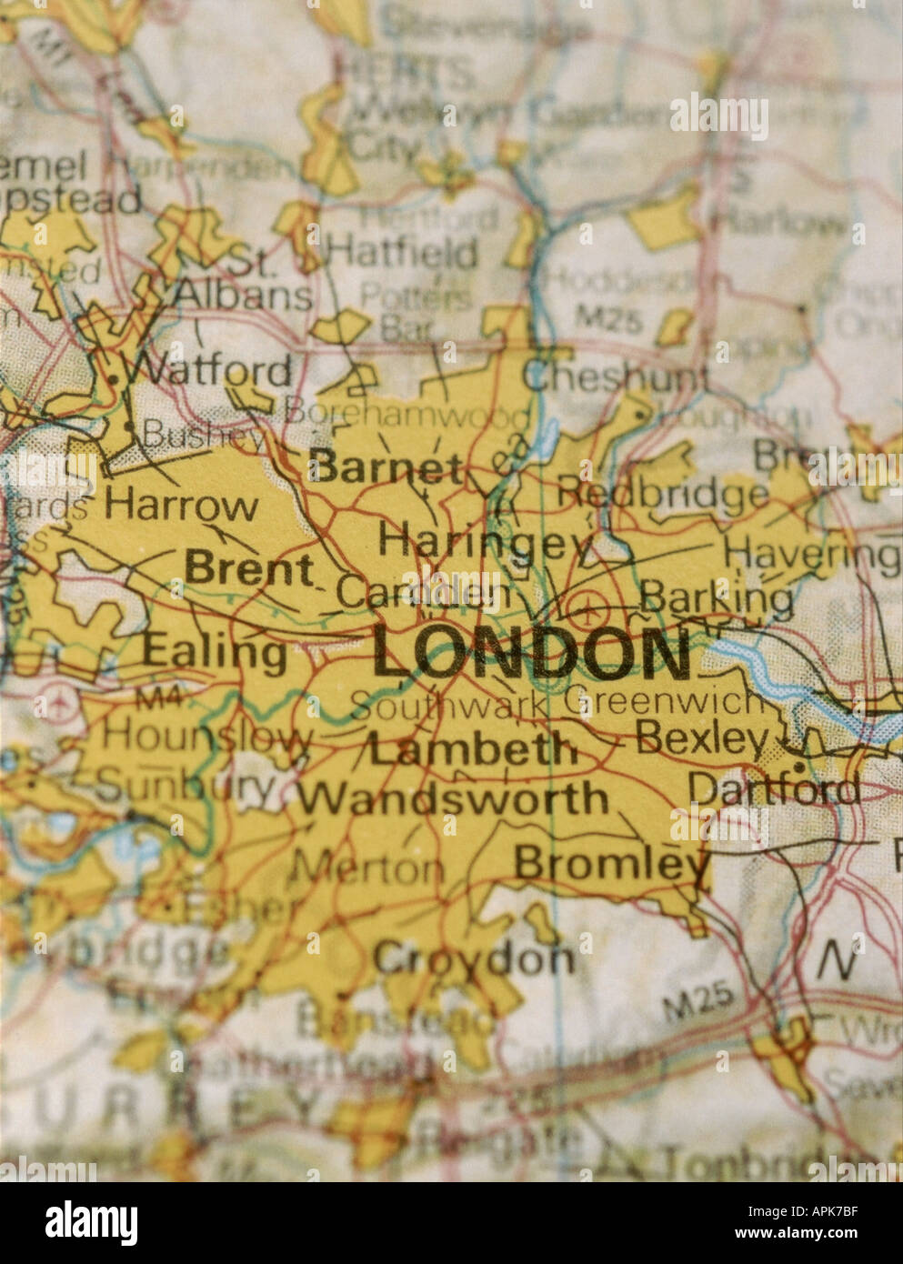 London map UK capital Stock Photo - Alamy