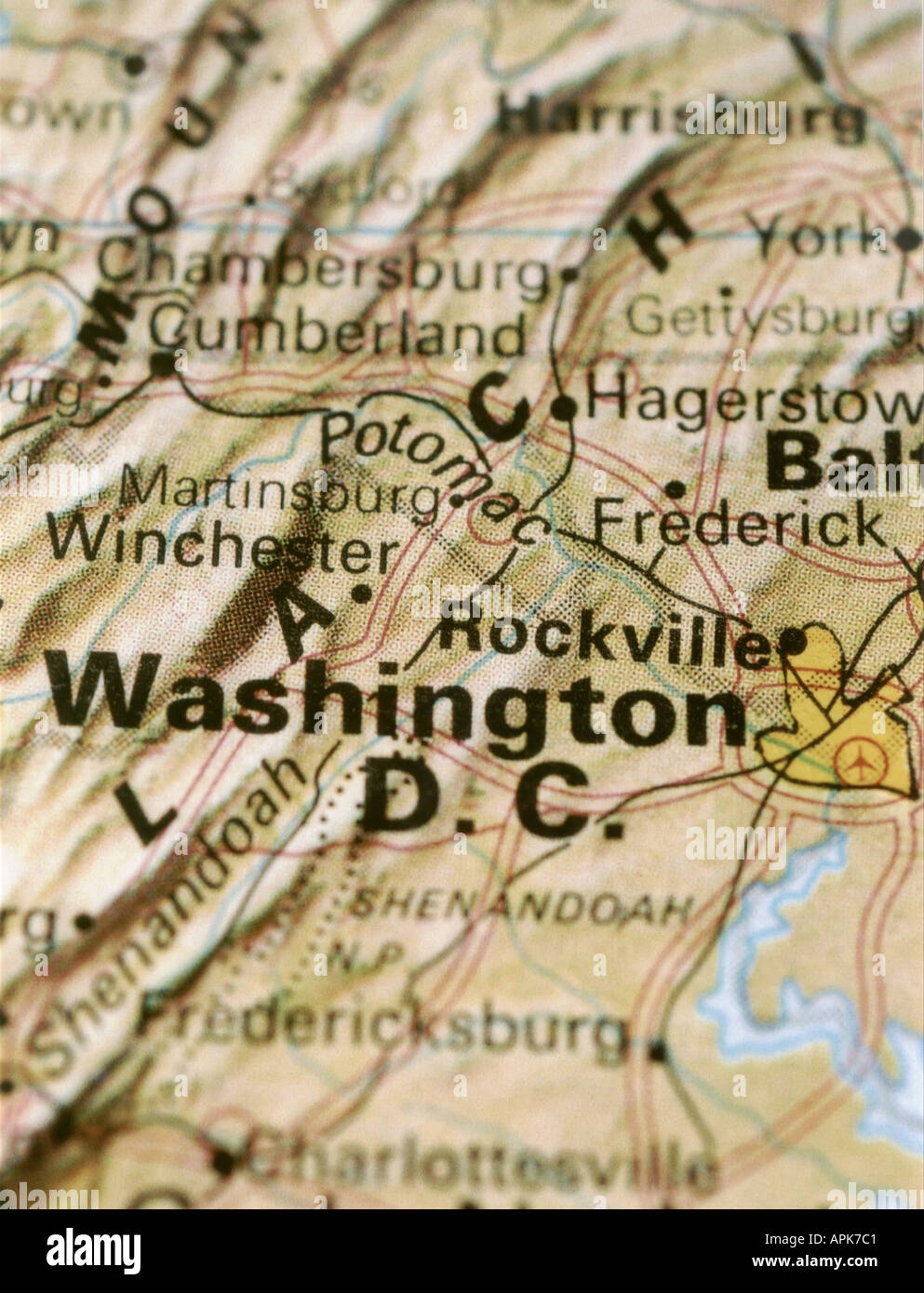 Washington d c map usa hi-res stock photography and images - Alamy
