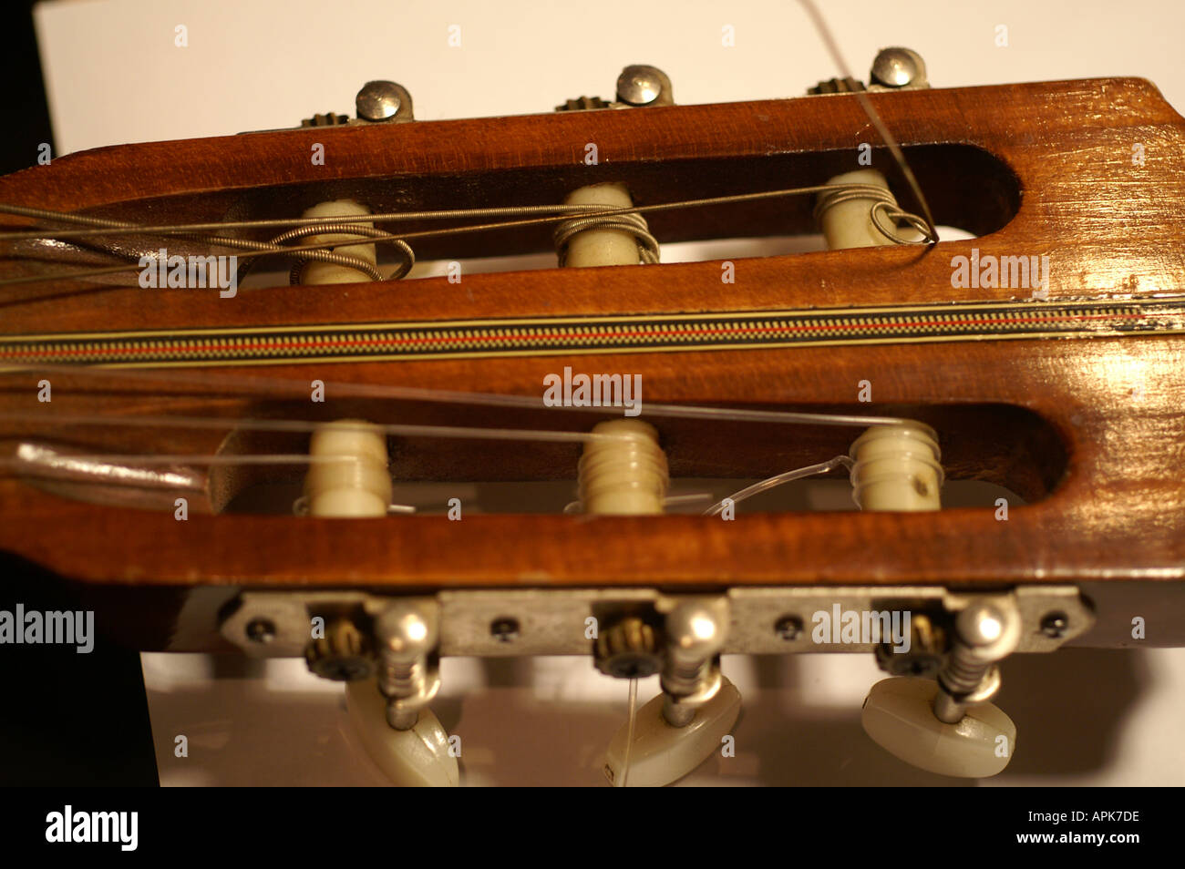 Tuning keys of a guitar Stock Photo - Alamy
