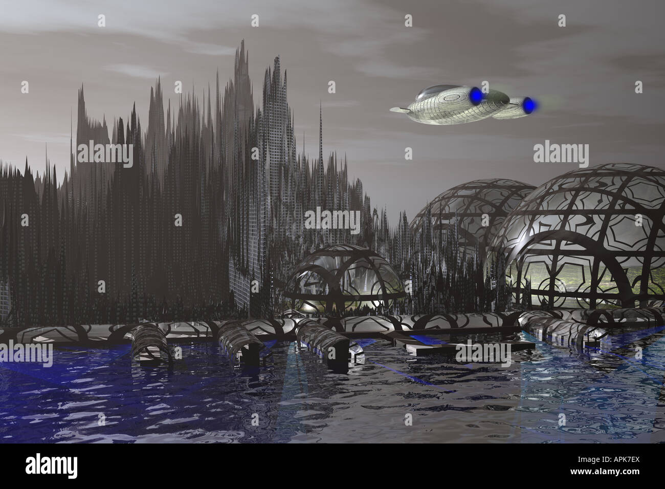 Flying car futuristic hi-res stock photography and images - Alamy