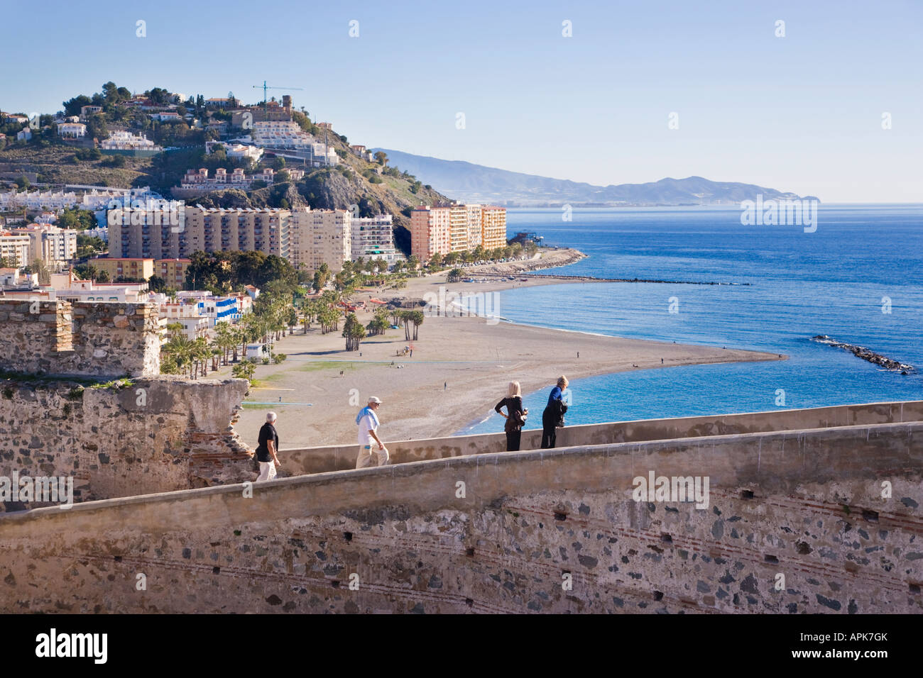 Almuñecar Costa Tropical Granada Province Spain View from walls of ...