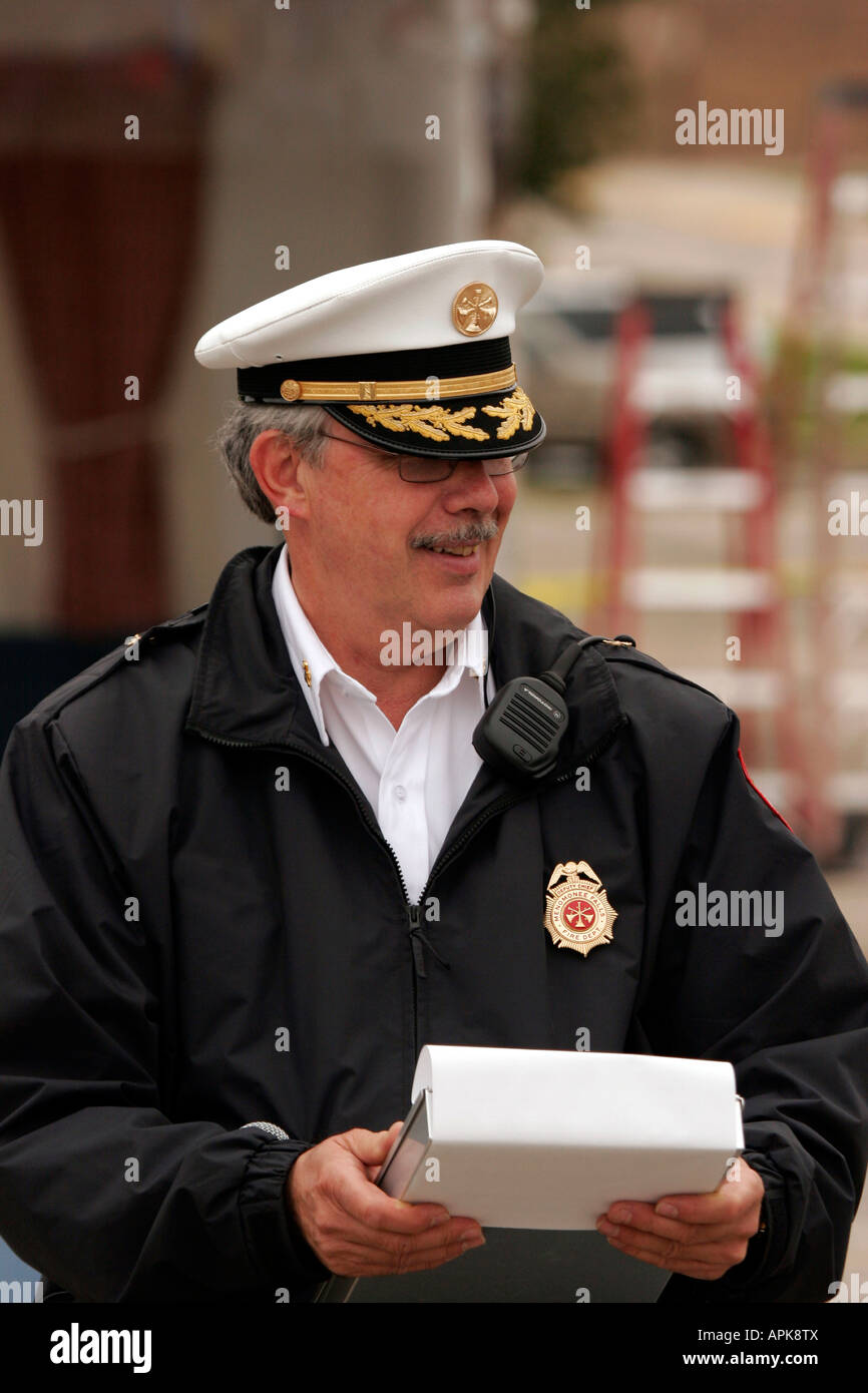 Deputy Chief of Menomonee Falls Fire Department at a safety fair ...