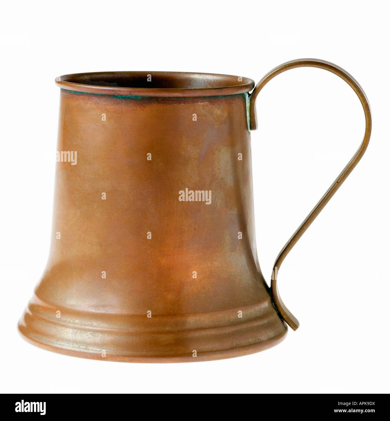 Antique handmade Revere copper mug Stock Photo - Alamy