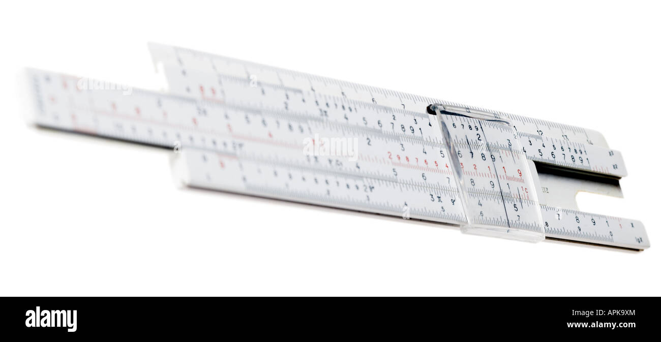 Antique slide rule Stock Photo - Alamy