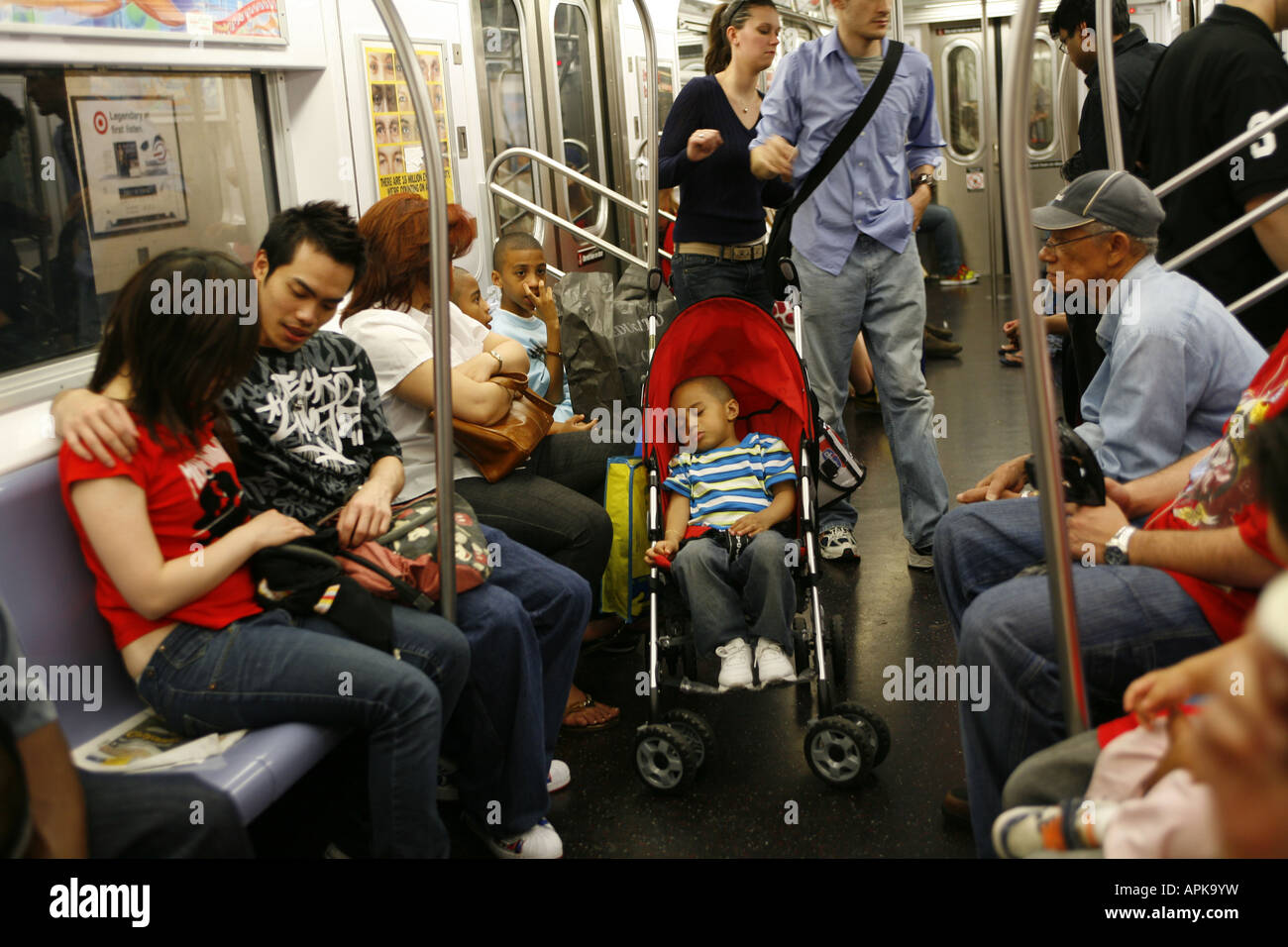 Lexington subway line on the east side of Manhattan 4 5 and 6 trains ...