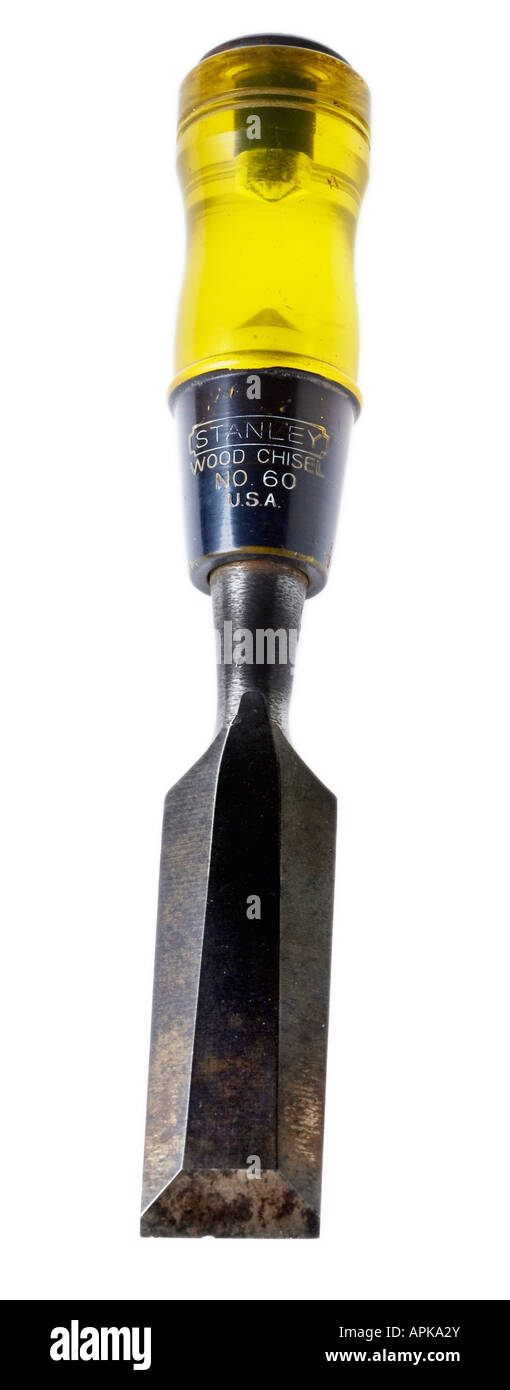 Antique Stanley wood chisel Stock Photo - Alamy