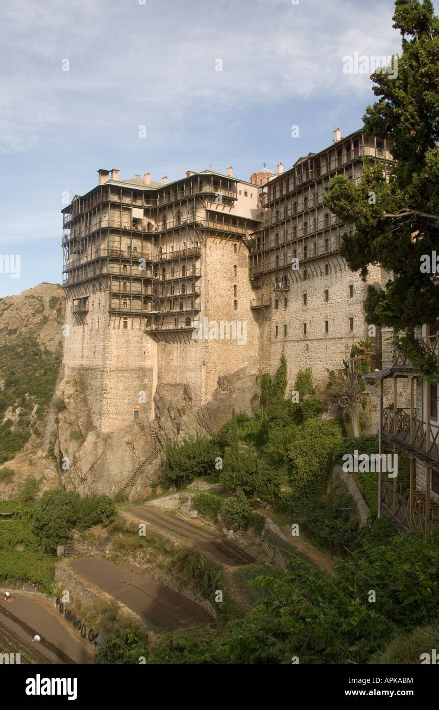 Simonos Petra or Simonopetra monastery, Mount Athos, Halkidiki, Greece ...