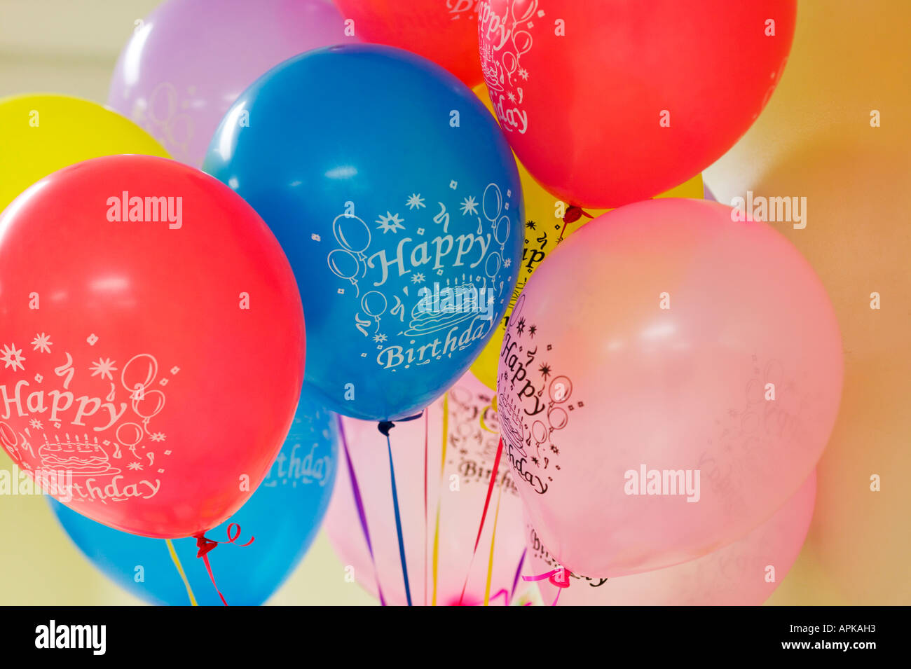 Birthday Party Balloons Stock Photo - Alamy