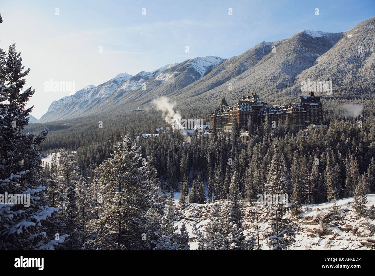 Banff springs hotel banff town hi-res stock photography and images - Alamy