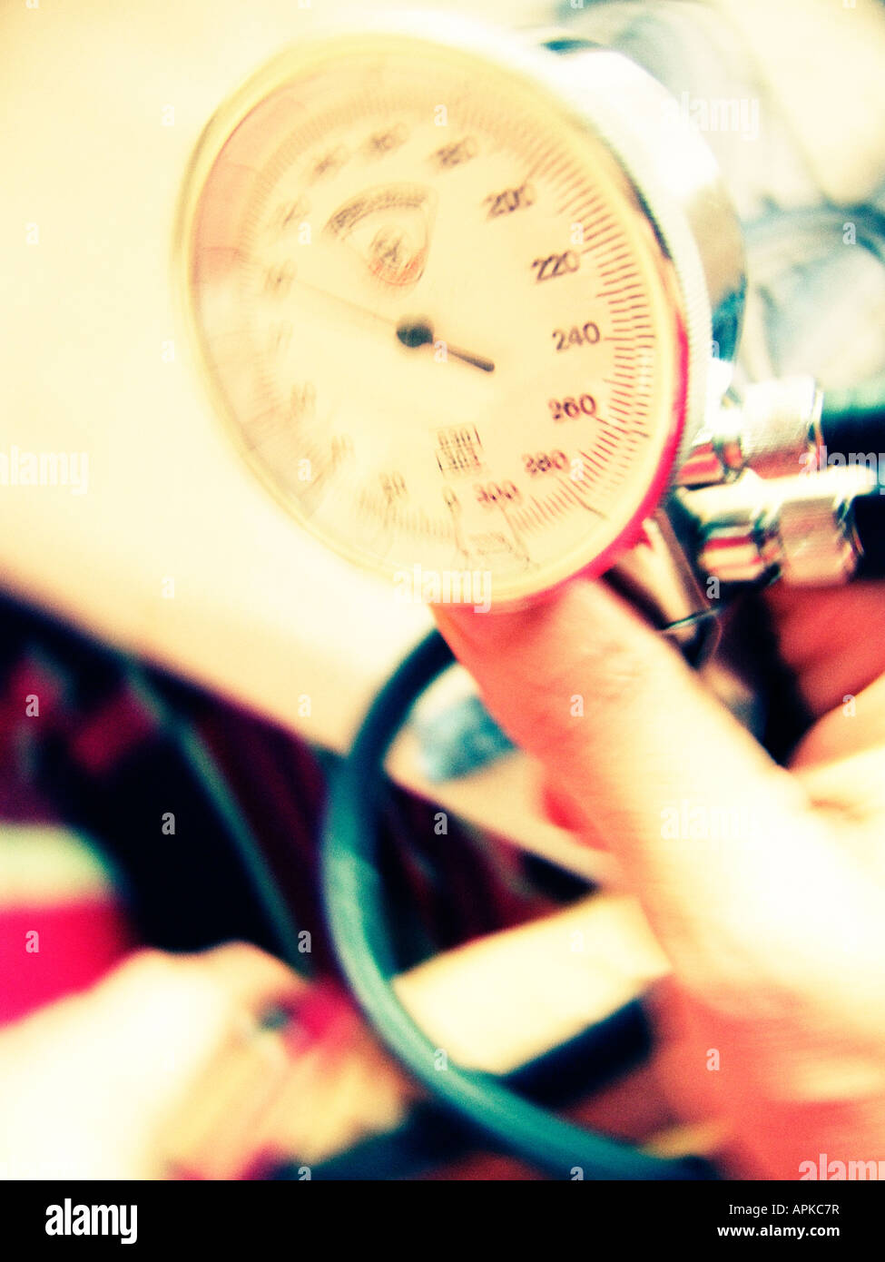 Blood pressure measurer Stock Photo - Alamy