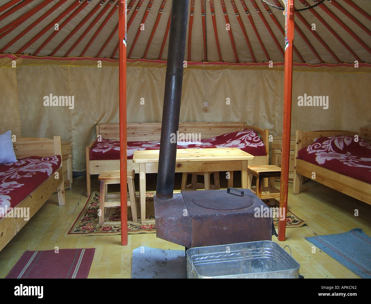 Traditional Mongolian Yurt tent, Mongolia China Stock Photo - Alamy