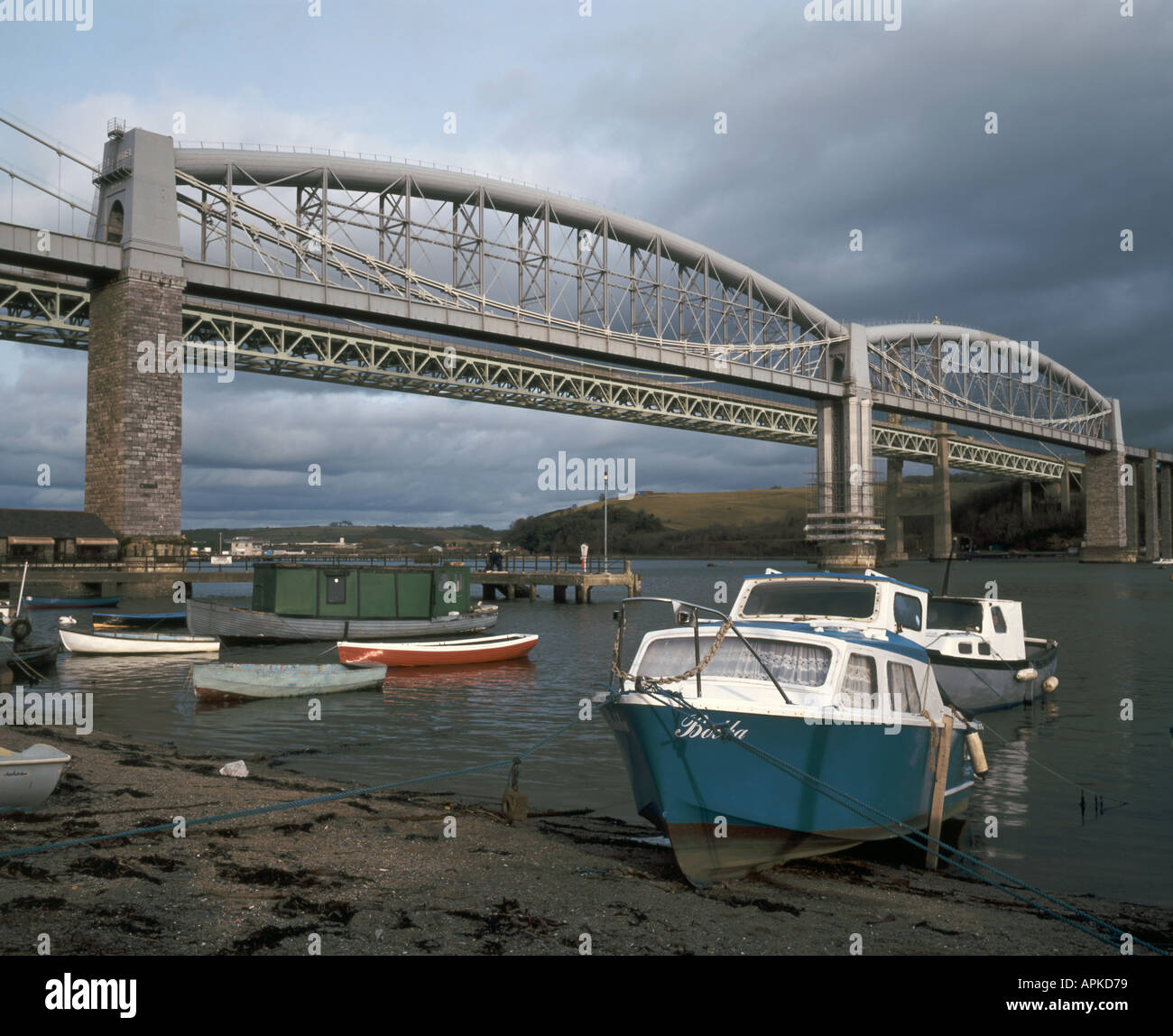 Boats at Saltash Stock Photo - Alamy