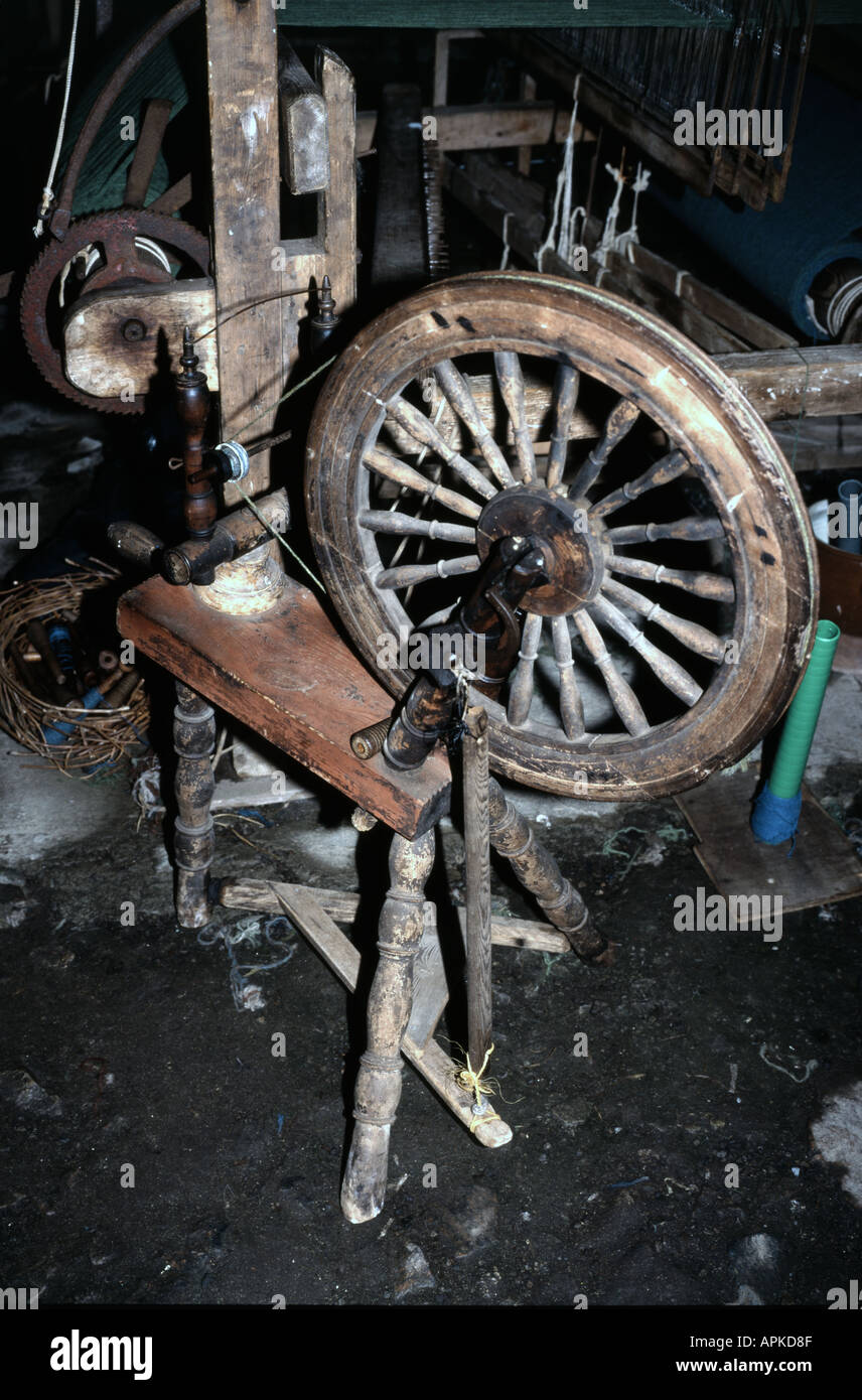 Traditional Spinning Wheel Stock Photo - Alamy