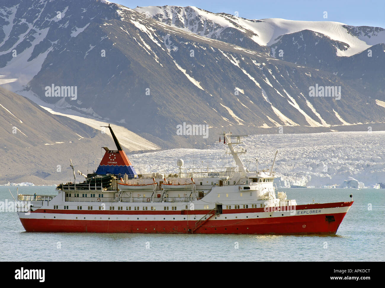 MS Explorer in the harbour of Spitzbergen, Norway, Spitsbergen Stock ...