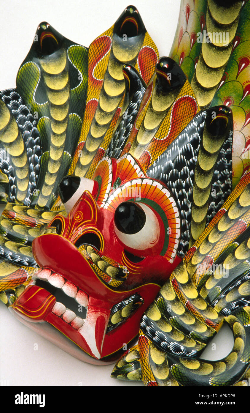 Sri Lanka Crafts Ambalangoda Naga Raksha Cobra mask detail by Aripalaya ...