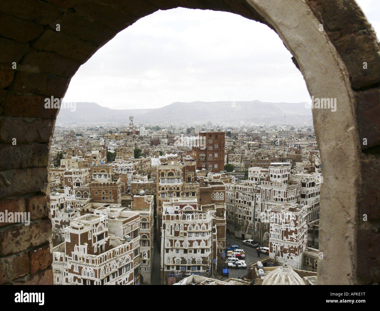 view to old town, Yemen, Sanaa Stock Photo - Alamy
