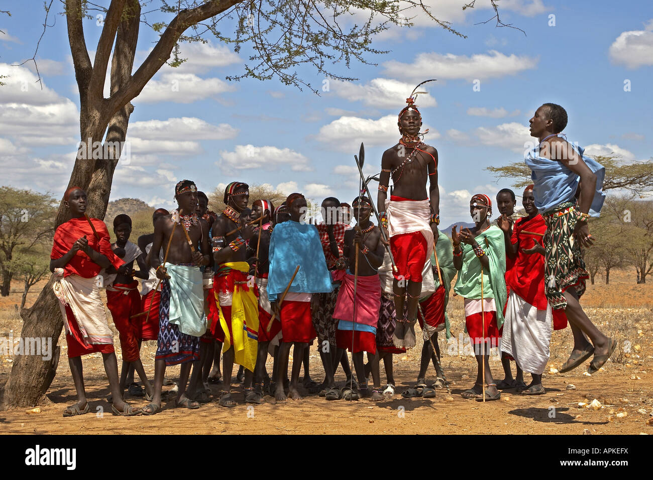 Samburu Warrior Jumping High Resolution Stock Photography and Images ...