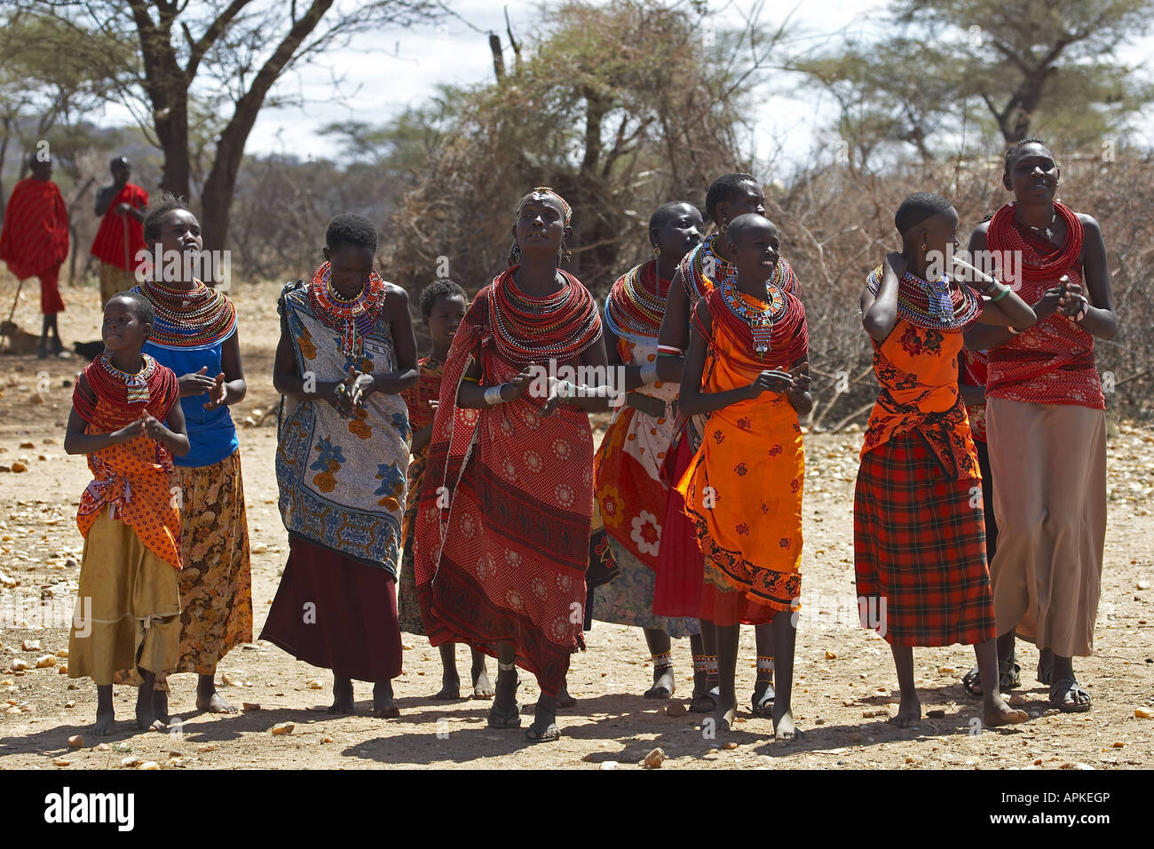 Dance at a samburu village hi-res stock photography and images - Alamy