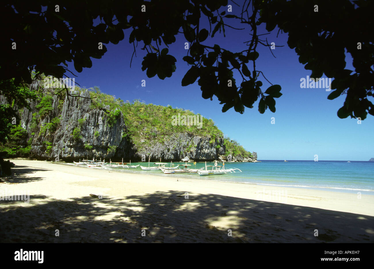 Philippines Palawan Sabang beach at Underground River Stock Photo - Alamy