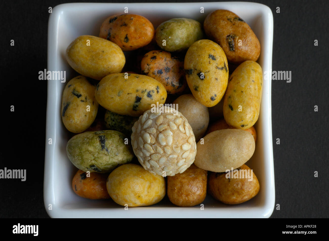 Japanese rice crackers Stock Photo - Alamy