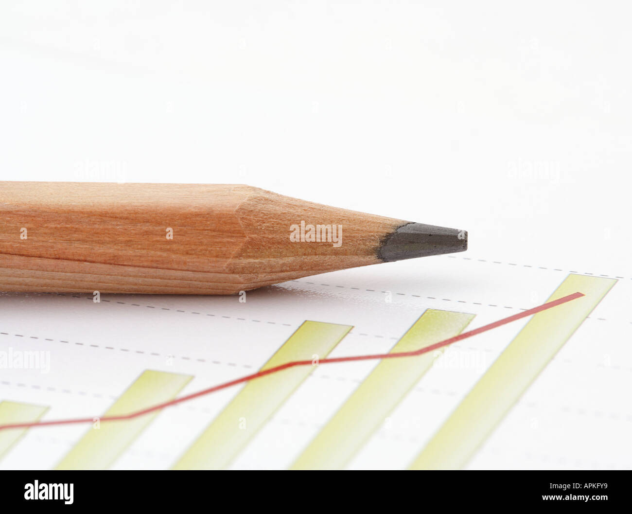 Pen on chart Stock Photo - Alamy